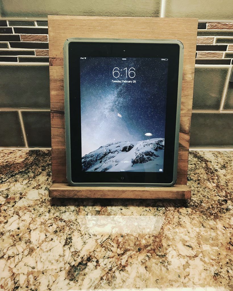 Rustic Kitchen cookbook or tablet stand – K and N Designs